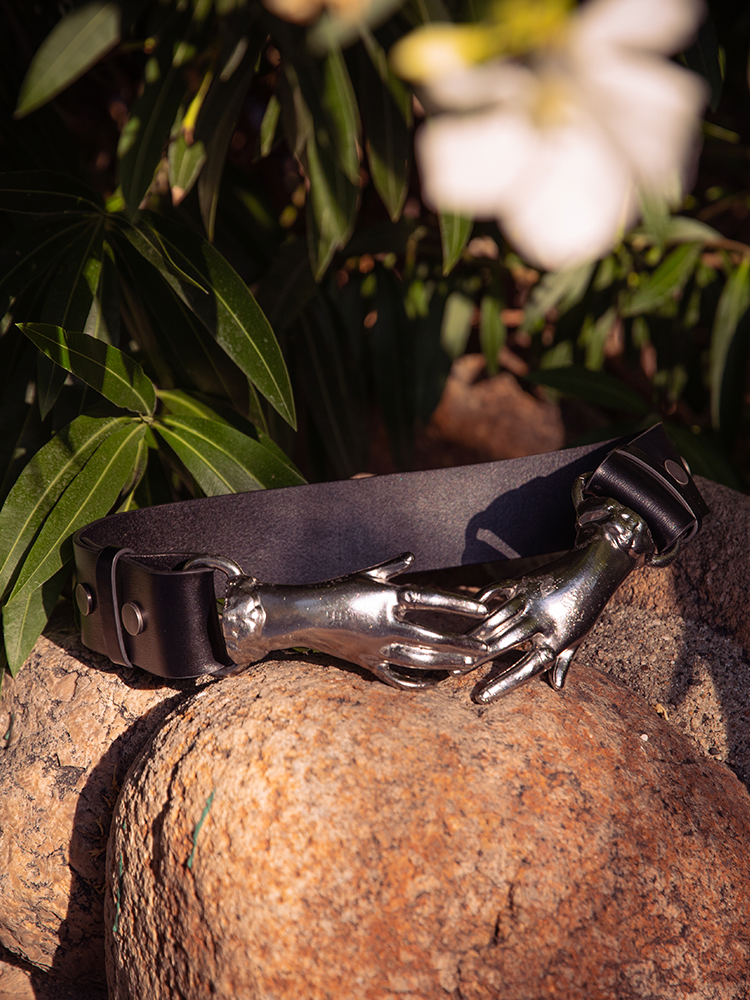 Victorian Hands Belt in Silver | Gothic Style Clothing – La Femme En Noir