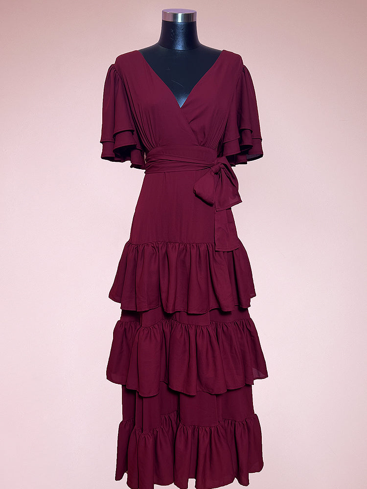 Underworld Dress in Wine Red | Gothic Inspired Dresses – La Femme En Noir