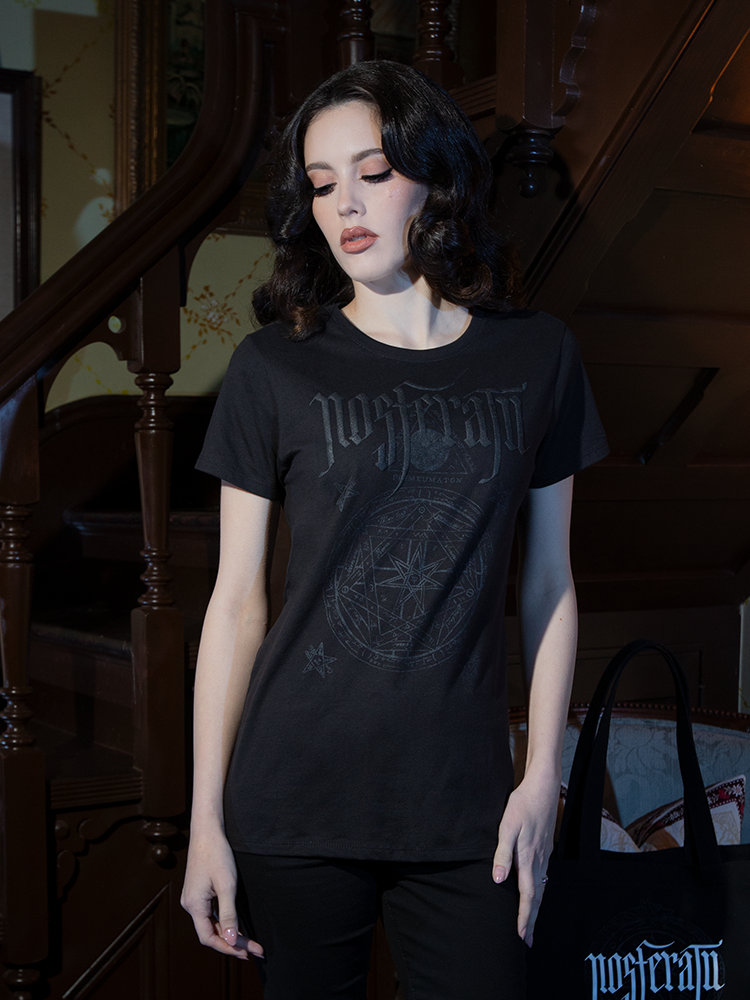 NOSFERATU Occult Fitted T-shirt in Black | Gothic Clothing – La Femme ...
