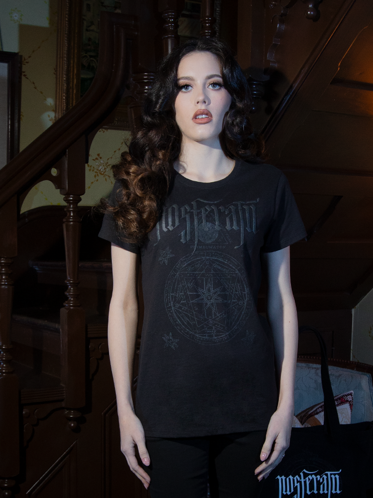 NOSFERATU Occult Fitted T-shirt in Black | Gothic Clothing – La Femme ...