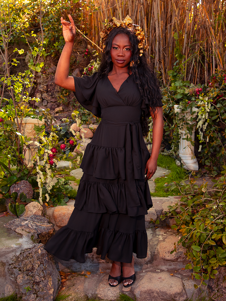 Underworld Dress in Black | Gothic Dress – La Femme En Noir