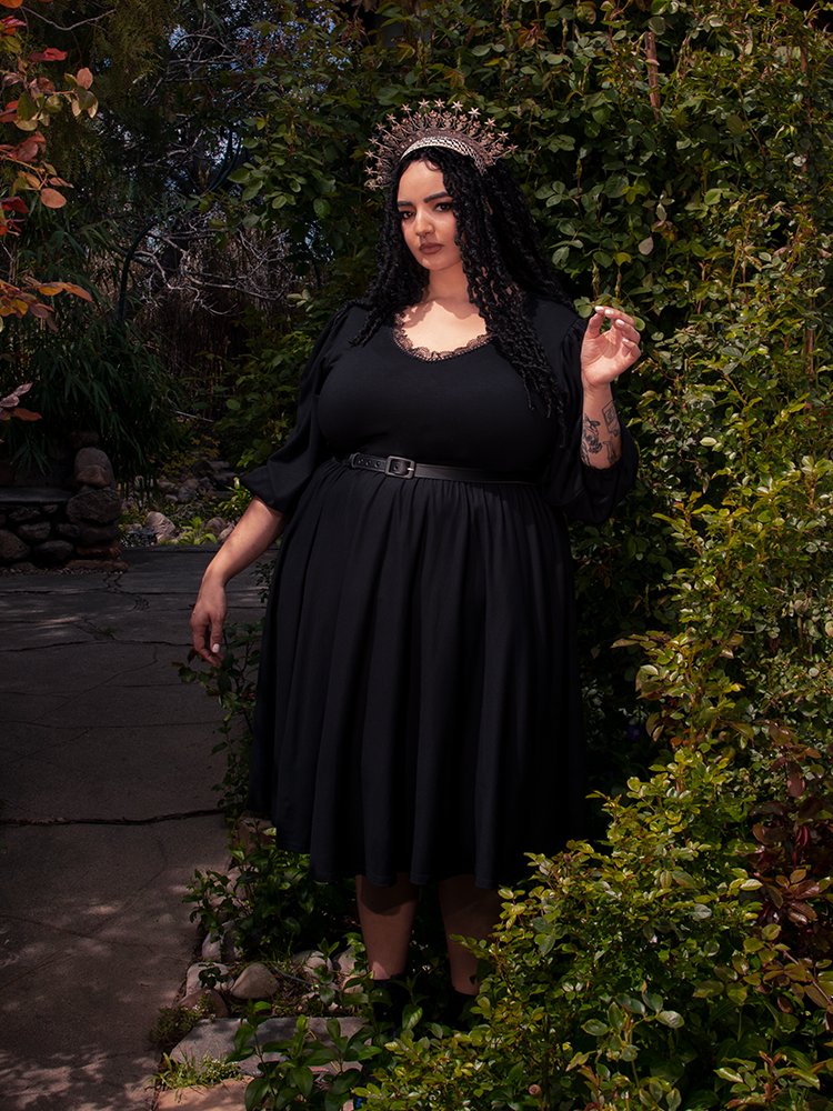 Dark Forest Dress in Black | Gothic Inspired Clothing – La Femme En Noir