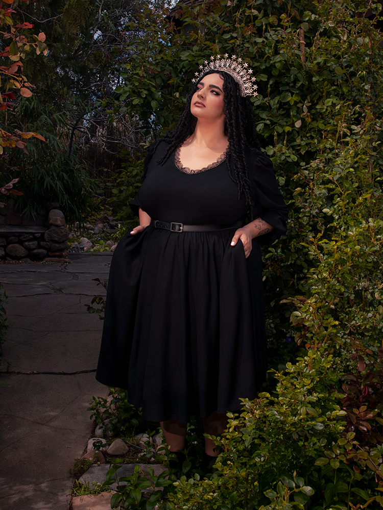 Dark Forest Dress in Black | Gothic Inspired Clothing – La Femme En Noir